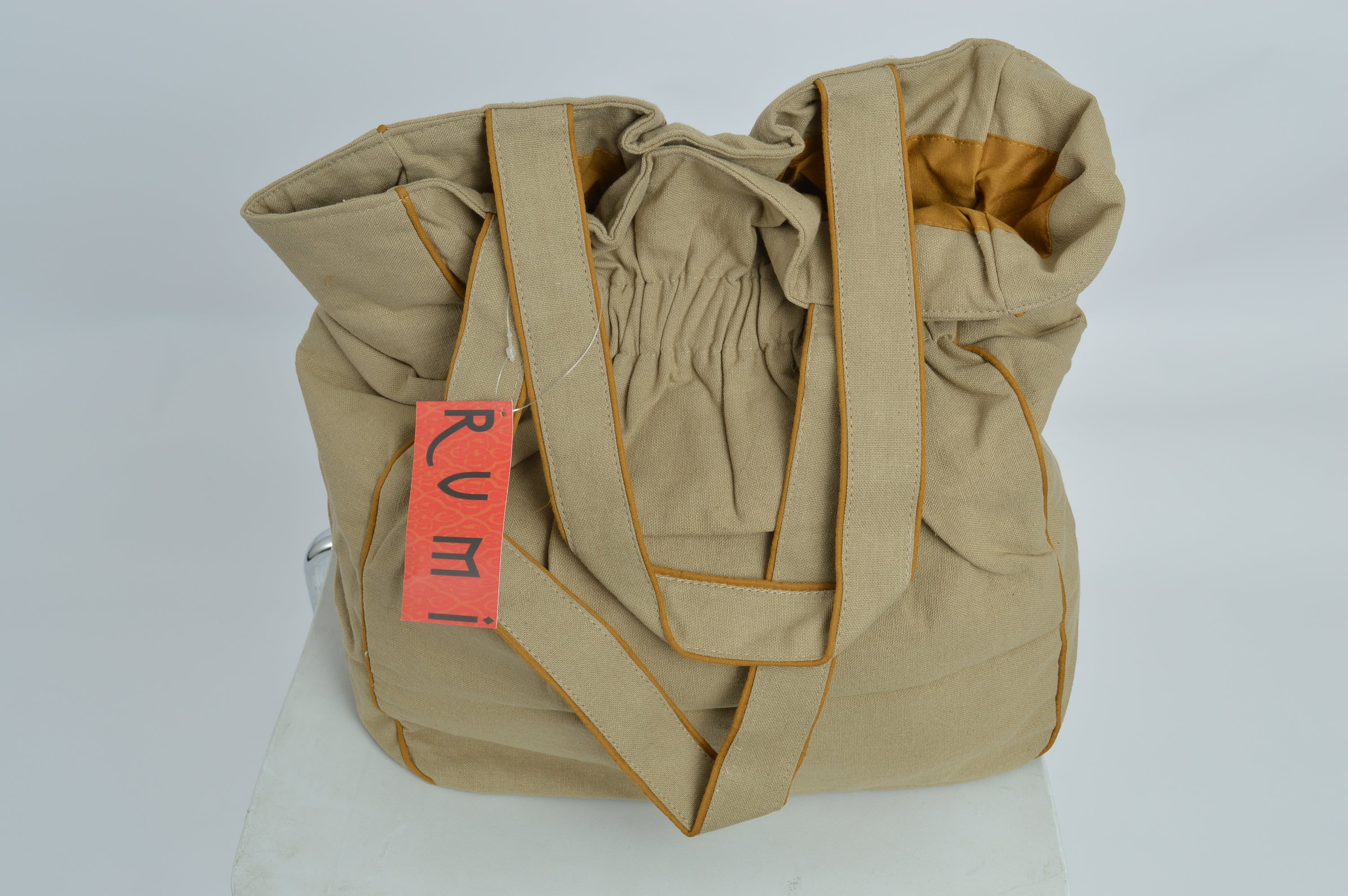 RUMI Embroidered Shoulder Bag - Khaki – Serenity Australia